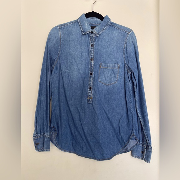 J. Crew | Tops | J Crew Chambray Shirt | Poshmark